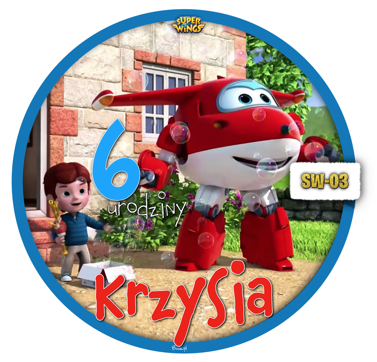 Super Wings Opłatek Na Tort Opłatki na tort ze zdjęciem, dla dzieci i ...