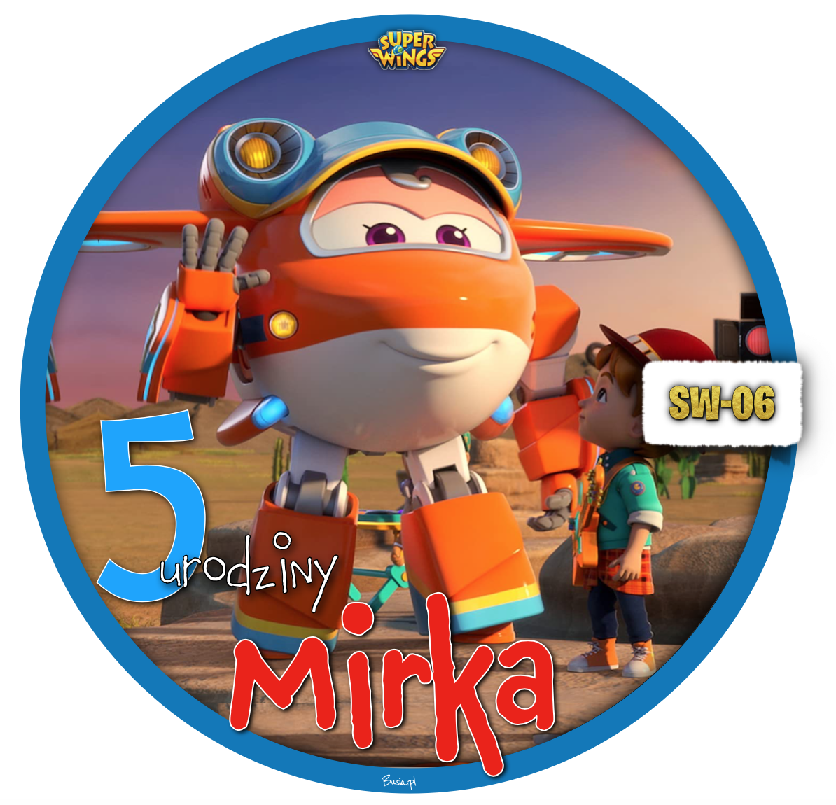 Super Wings Opłatek Na Tort Opłatki na tort ze zdjęciem, dla dzieci i ...